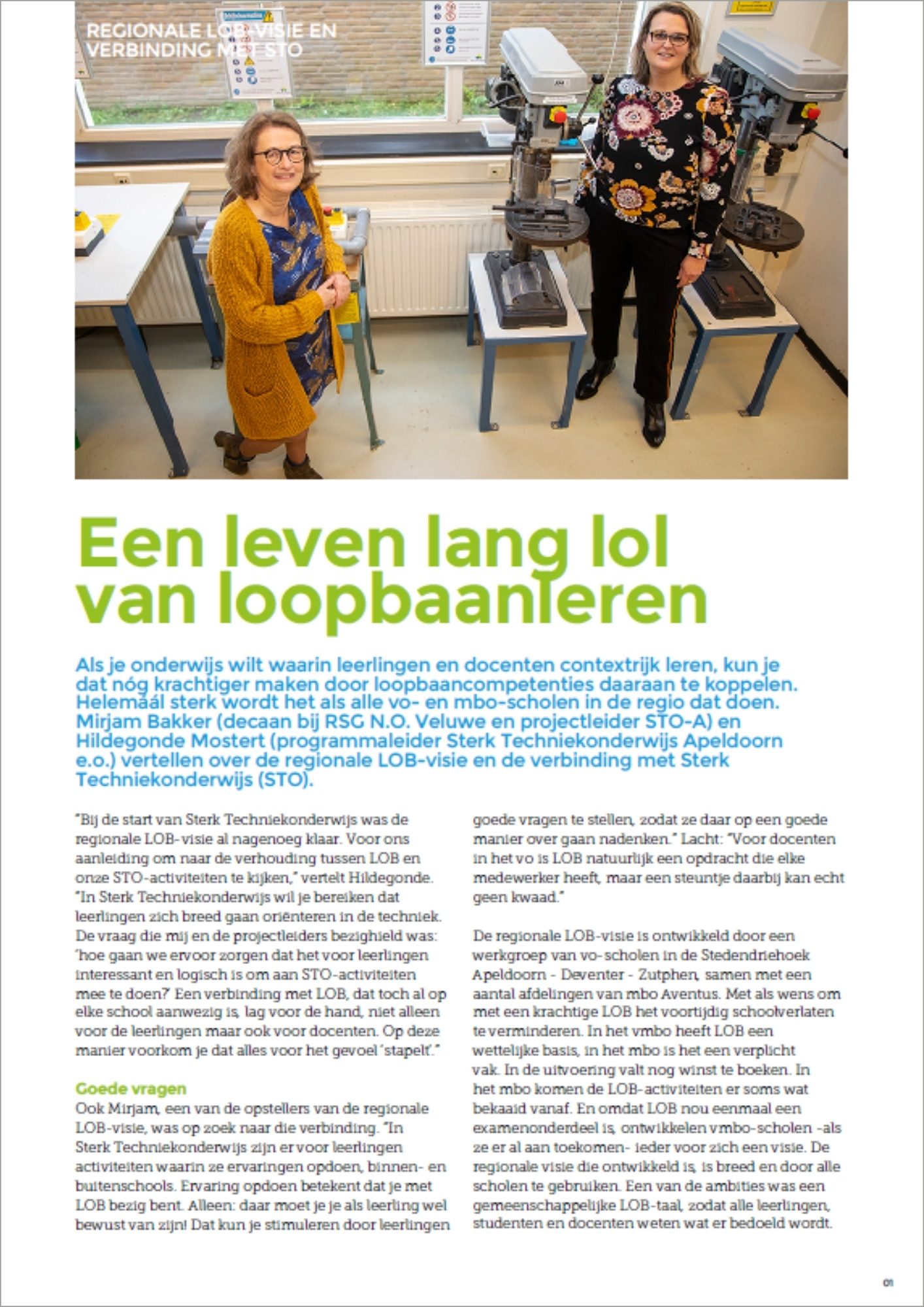 Een leven lang lol van loopbaanleren - Sterk Techniekonderwijs